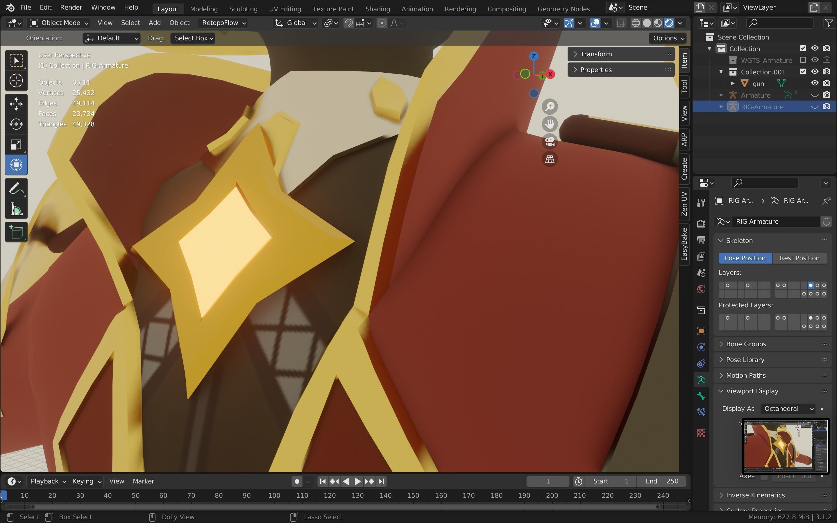 fantasy soldier with gun 3D Model 3D model rigged | CGTrader