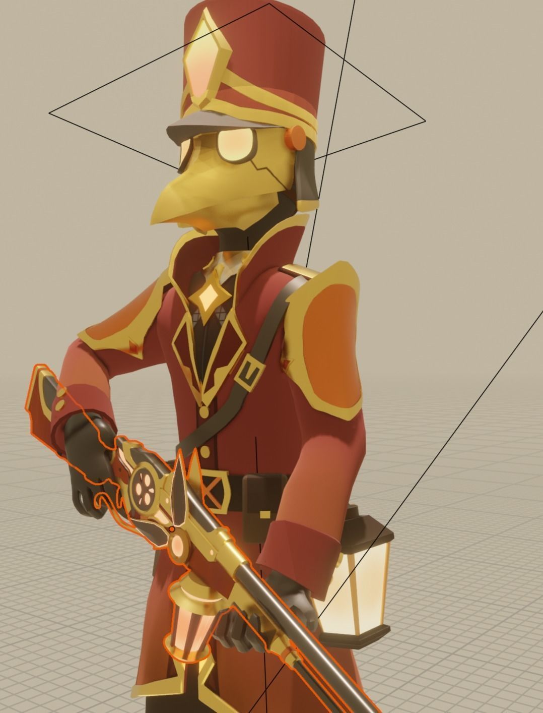 fantasy soldier with gun 3D Model 3D model rigged | CGTrader