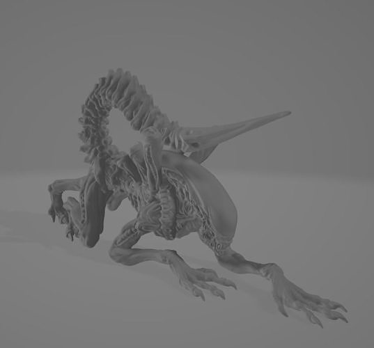 Alien Model 3D model 3D printable | CGTrader