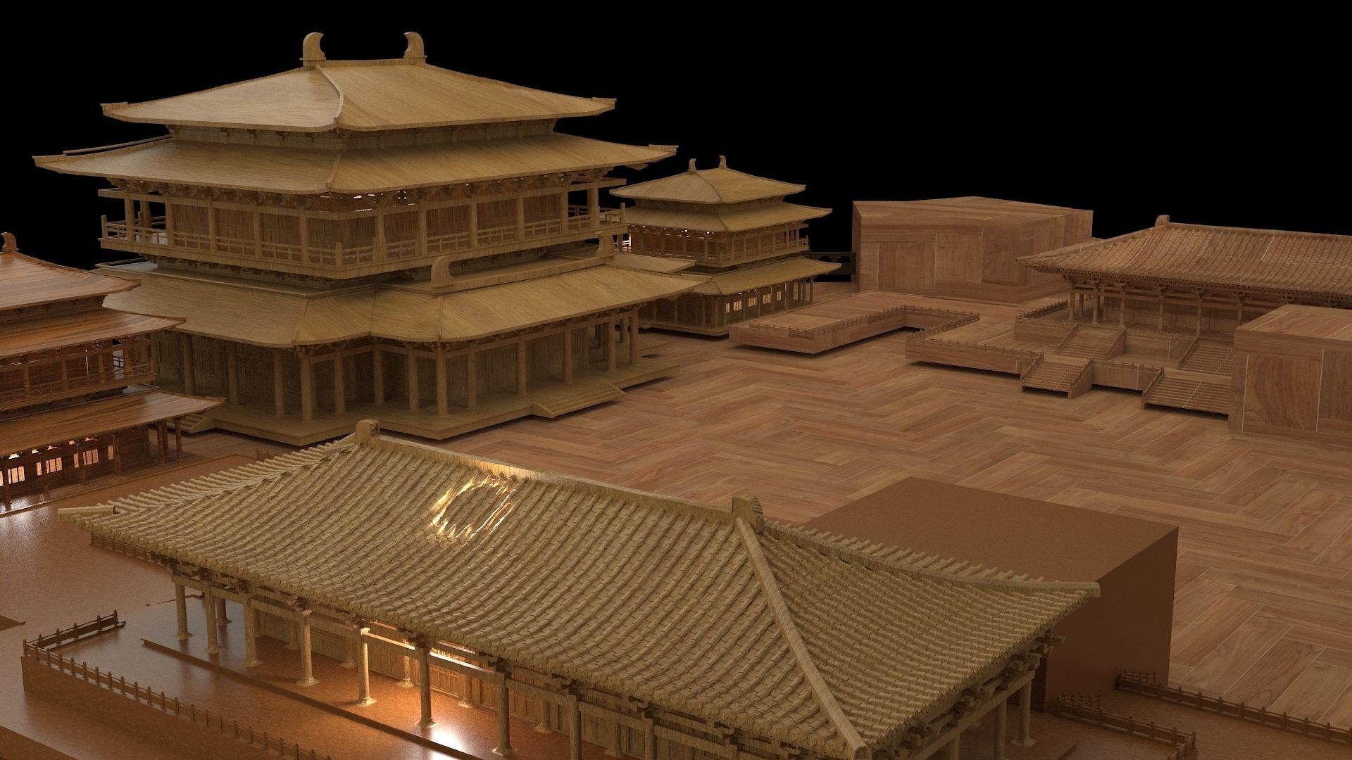 Chinese ancient house 3D model | CGTrader