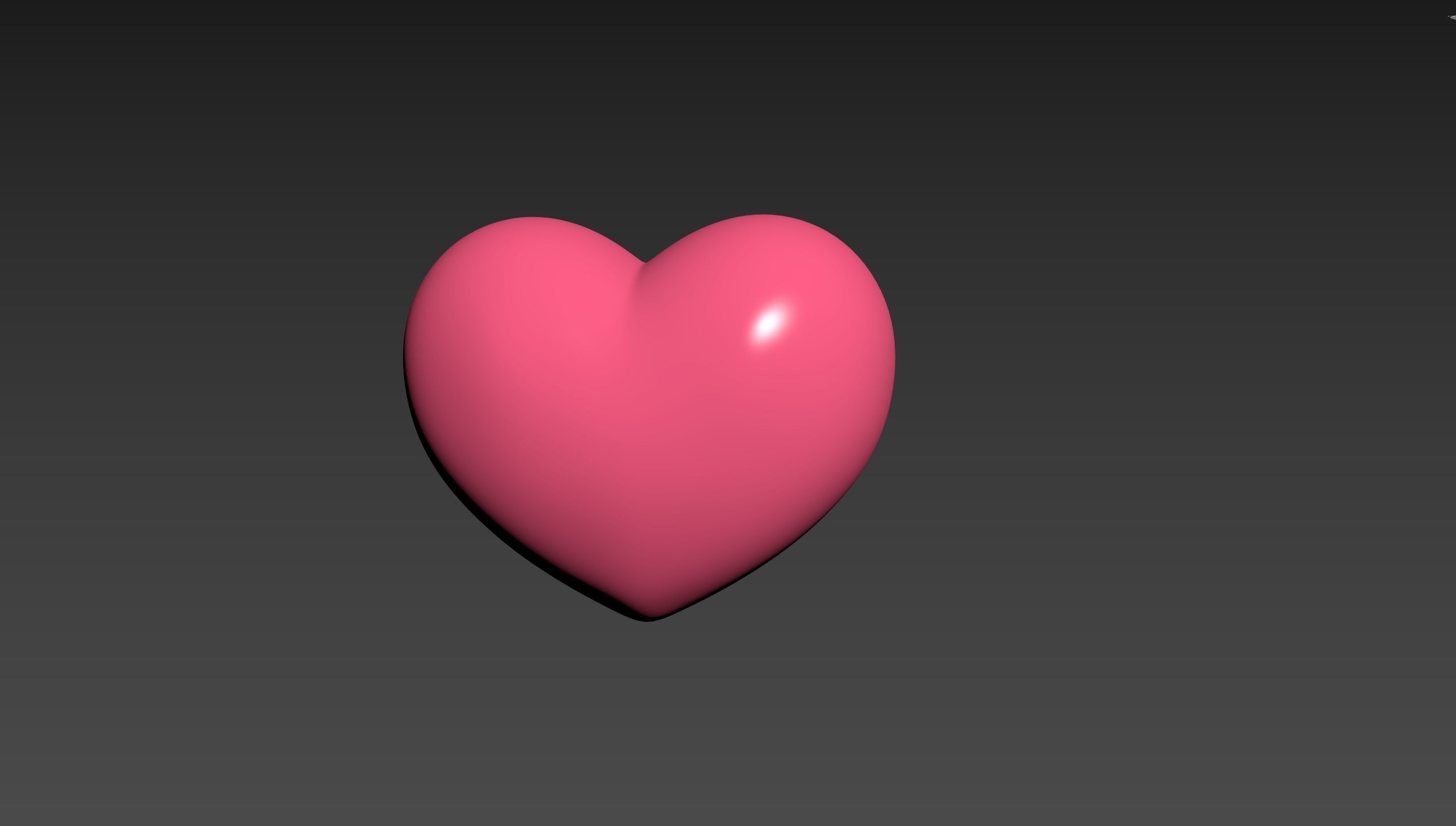 Half Heart 001 3D model 3D printable | CGTrader