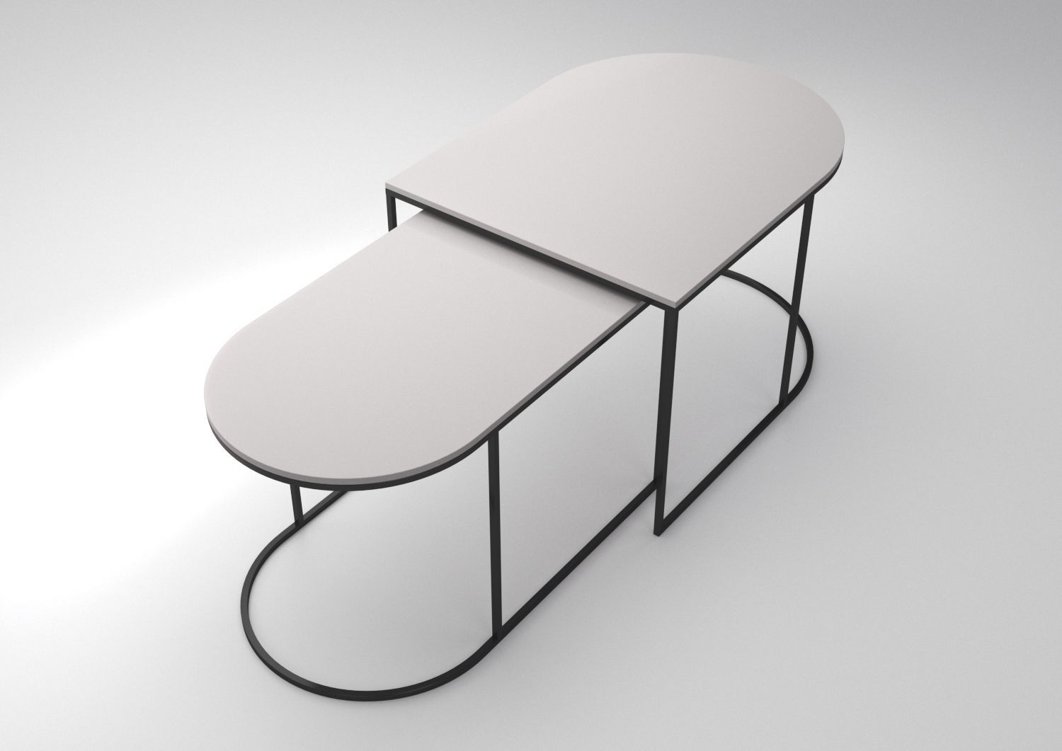 3D model GEMINI nest coffee table VR / AR / low-poly | CGTrader