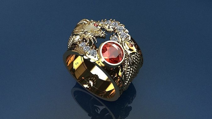 Nhan ca chep hoa rong 3dm 3D model 3D printable | CGTrader