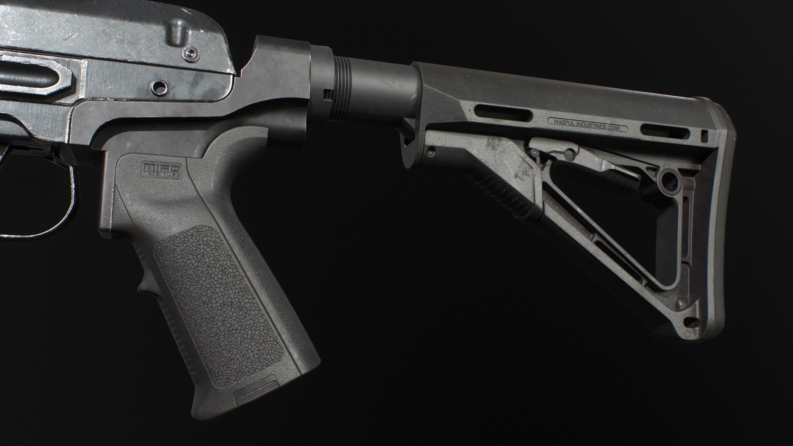 3D model SVD Dragunov Tiger Sniper Rifle with Tactical Kits VR / AR ...