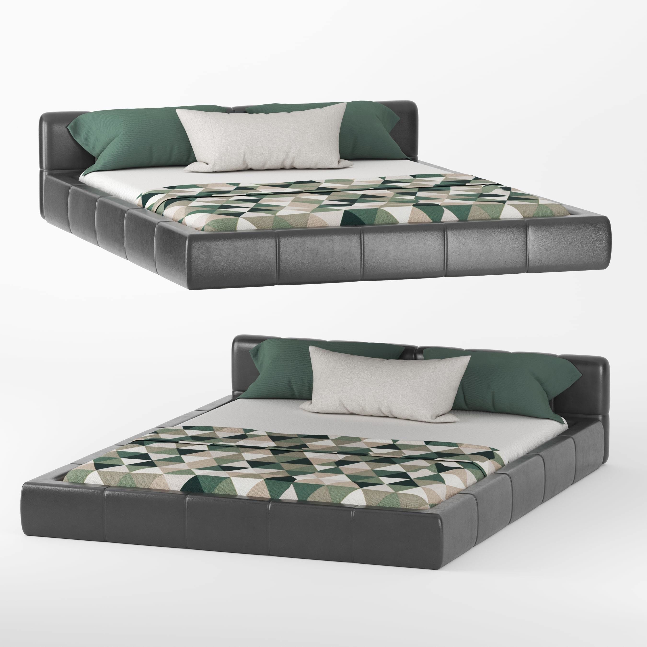 Modern bed free 3D model | CGTrader