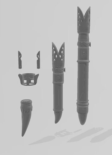Jedi Survivor Hunter lightsaber 3D model 3D printable | CGTrader