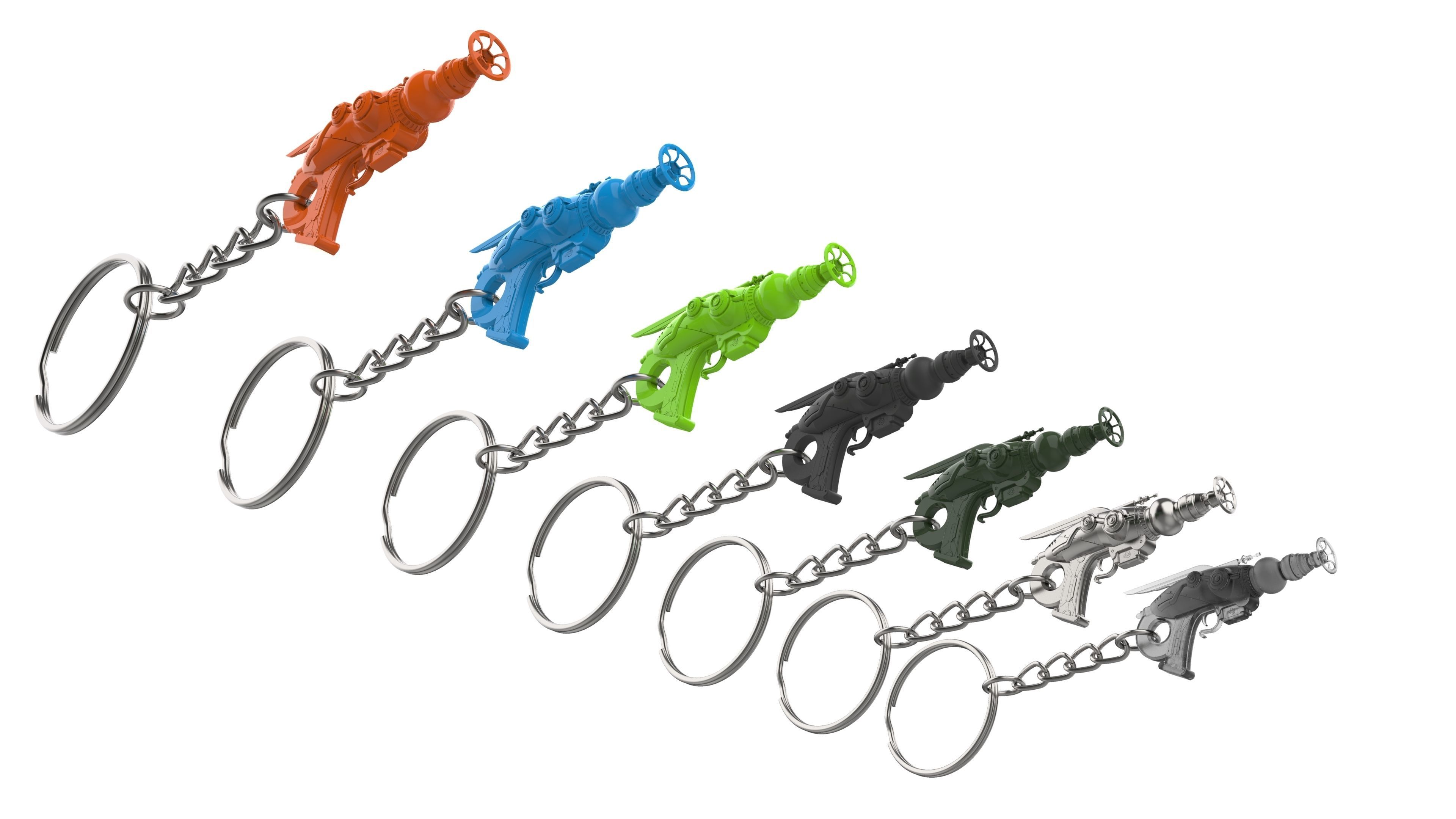 Keychain - Shrink Ray Blaster - Outer Worlds - Printable - STL 3D model ...