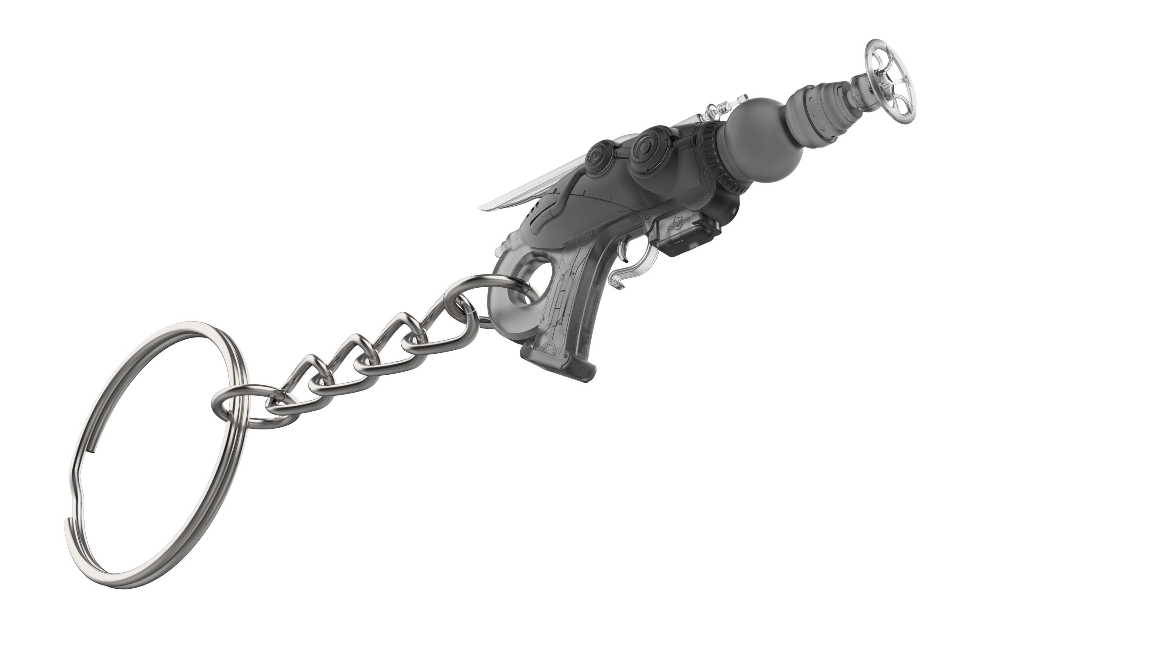 Keychain - Shrink Ray Blaster - Outer Worlds - Printable - STL 3D model ...