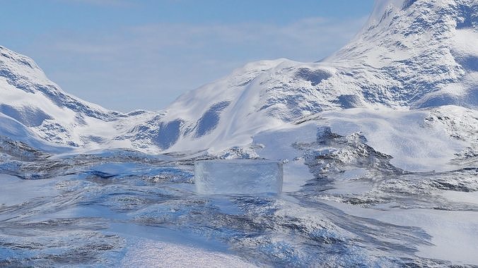 Ice Enviroment 3D model | CGTrader