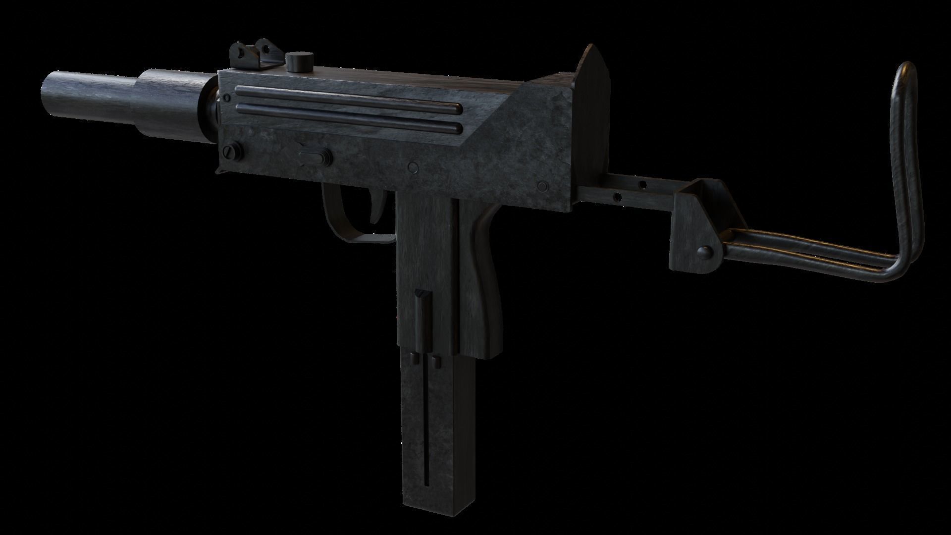 3D model Mac 10 Smg Rifle Assault Gun Weapon Gun Rifle 3D Model VR / AR ...