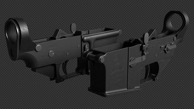 3D model AR-15 Lower Receiver VR / AR / low-poly | CGTrader