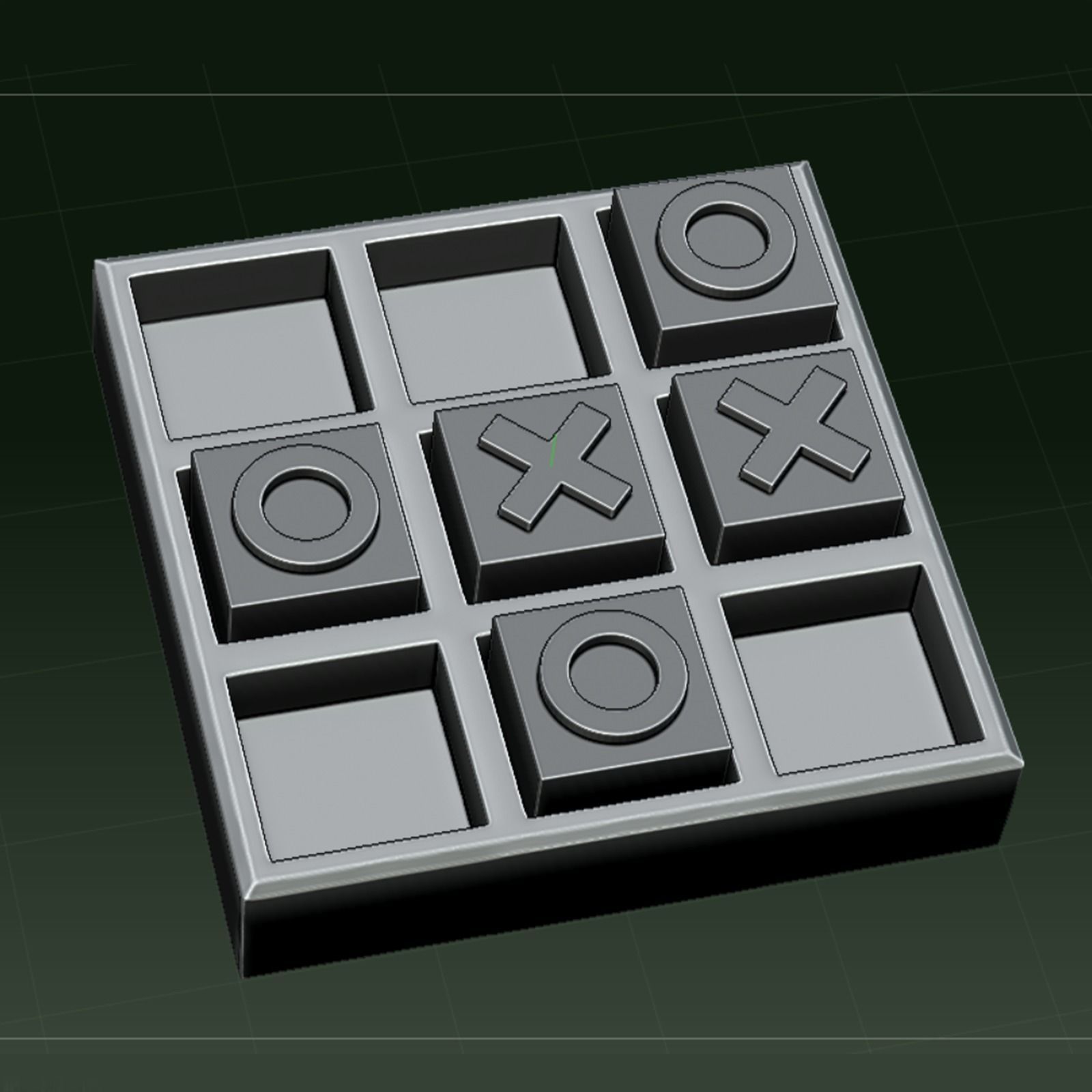 TIC TAC TOE POCKET EDITION v03 PLAY ANYTIME ANYWHERE 3D model 3D ...