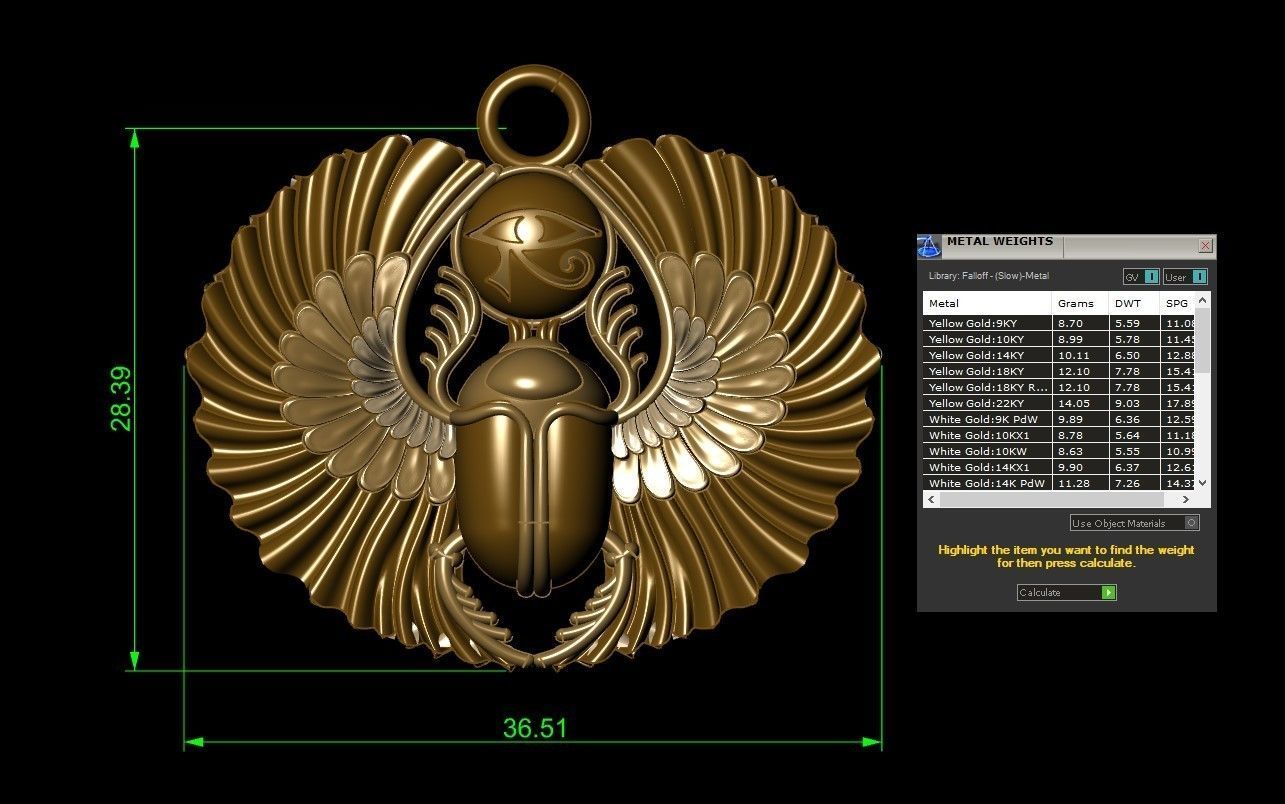 An ancient pharaonic scarab 3D model 3D printable | CGTrader