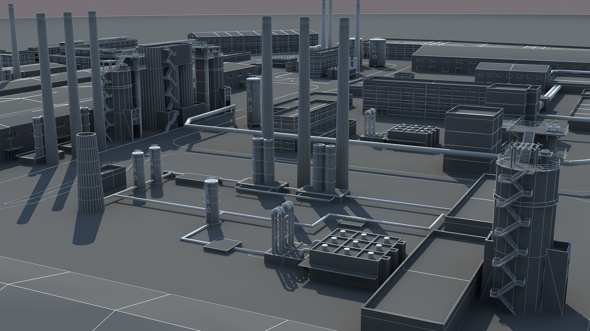 Factory Building 3D model | CGTrader
