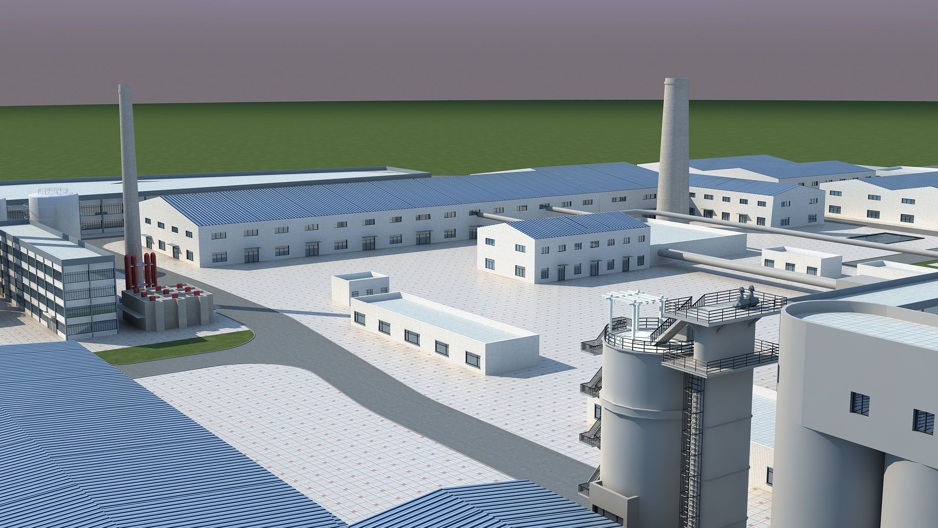 Factory Building 3D model | CGTrader