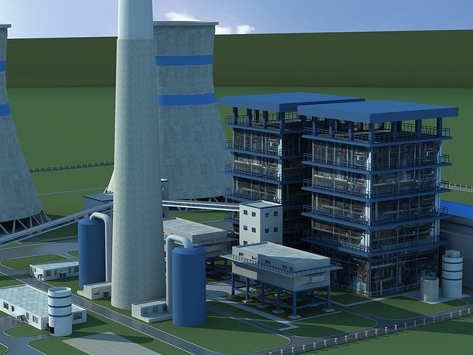 Power Station 1 3D model | CGTrader