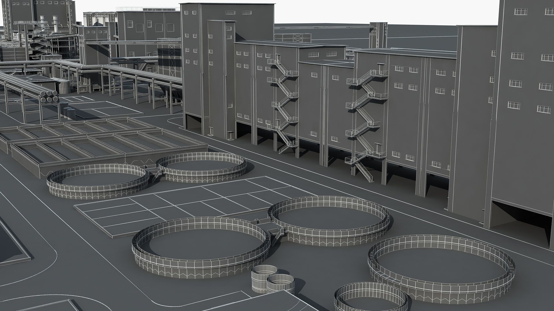 Factory 1 3D model | CGTrader