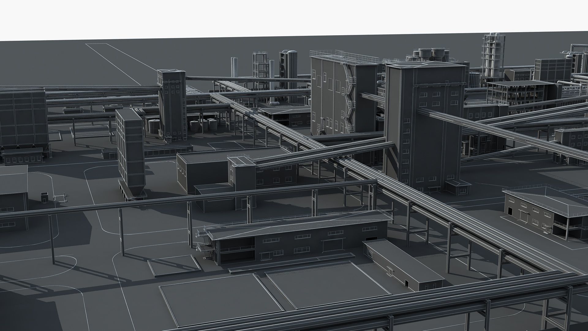 Factory 1 3D model | CGTrader