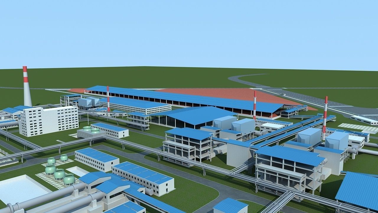 Factory 2 3D model | CGTrader