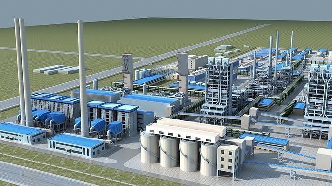 Factory 3 3D model | CGTrader