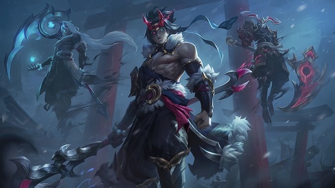 Kayn weapon sickle base form snow moon fan art 3D model 3D printable ...