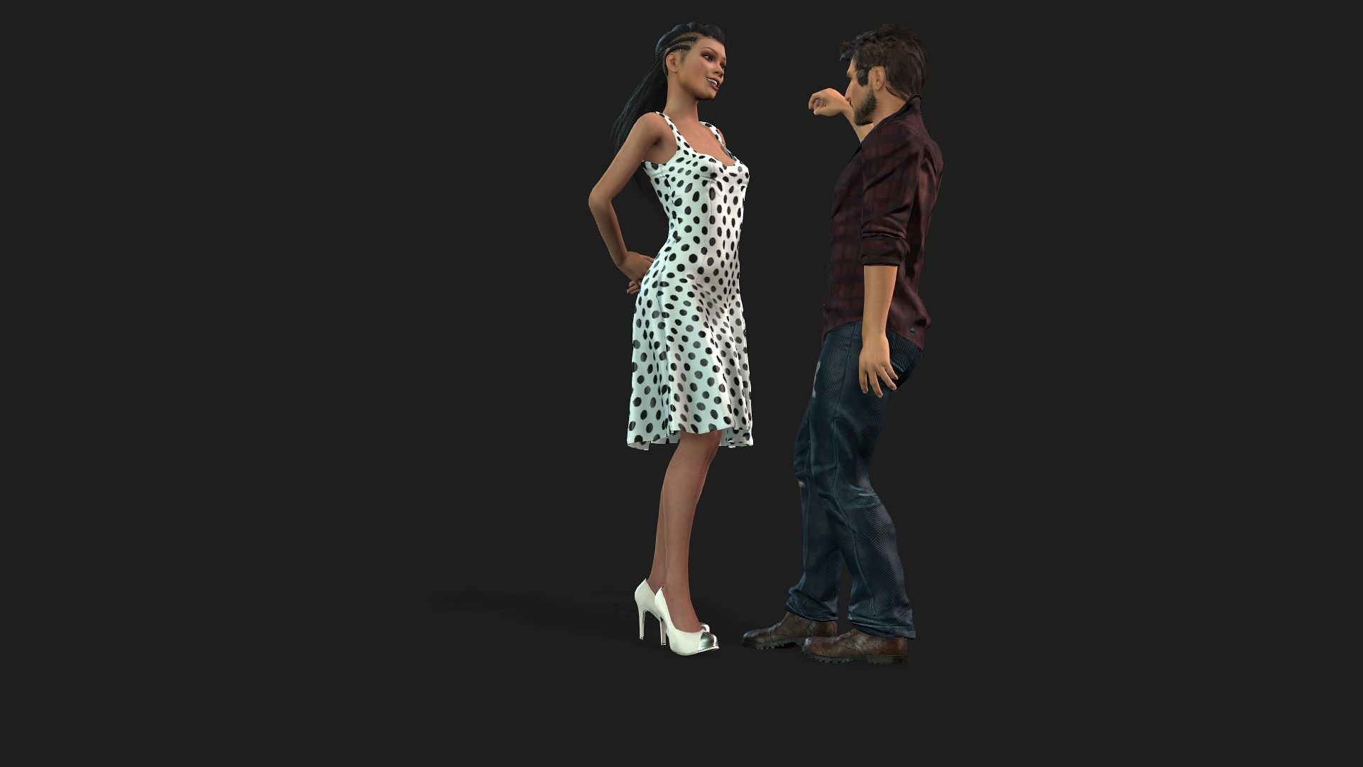 28 Flirting Animations for Blender 3d Motion Capture 3D model animated ...