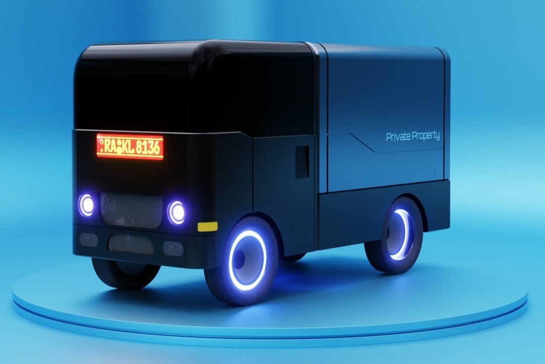 3D model Sci Fi kei truck VR / AR / low-poly | CGTrader