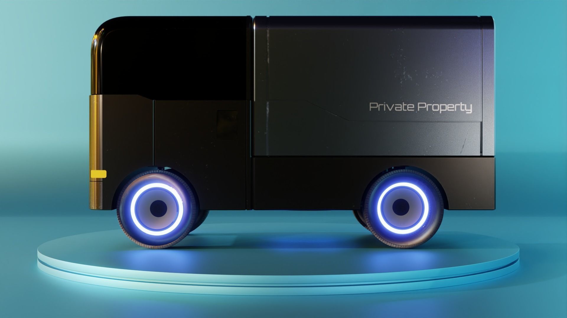 3D model Sci Fi kei truck VR / AR / low-poly | CGTrader