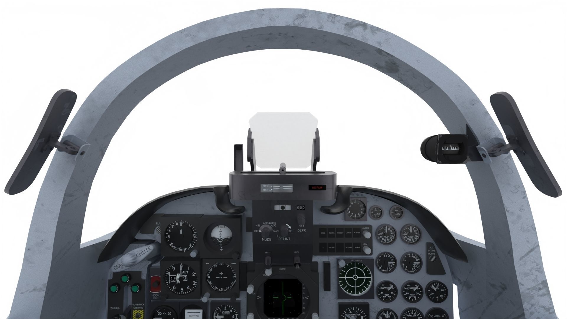 F-5E Tiger II Cockpit 3D model | CGTrader