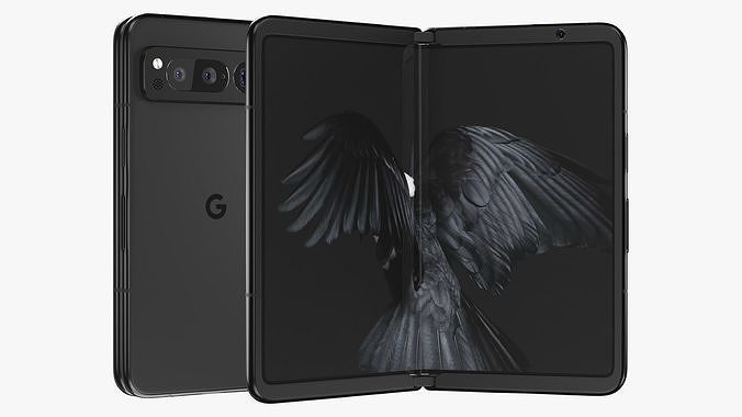 Google Pixel Fold Obsidian 3D model rigged | CGTrader