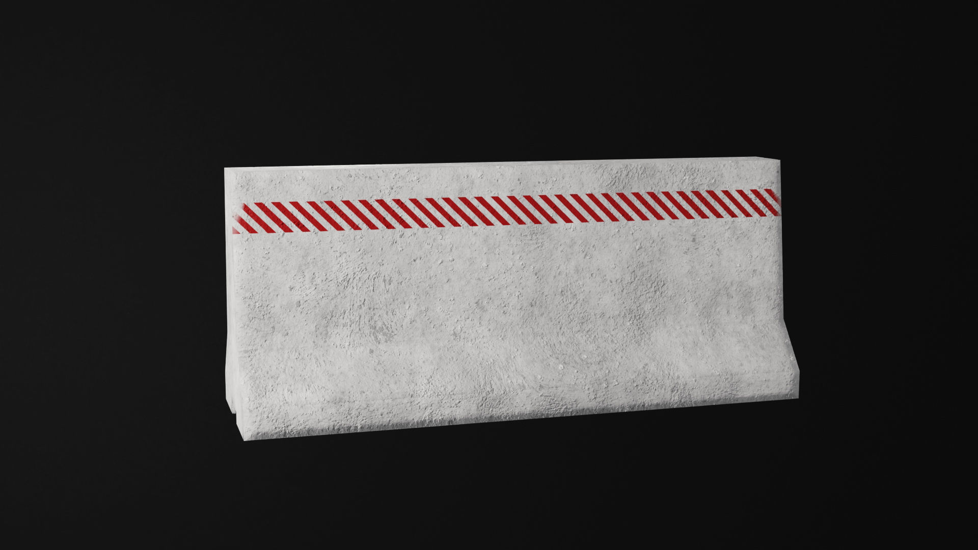 3D model Collection of Low - Poly Concrete Barrier By Nikdox VR / AR ...