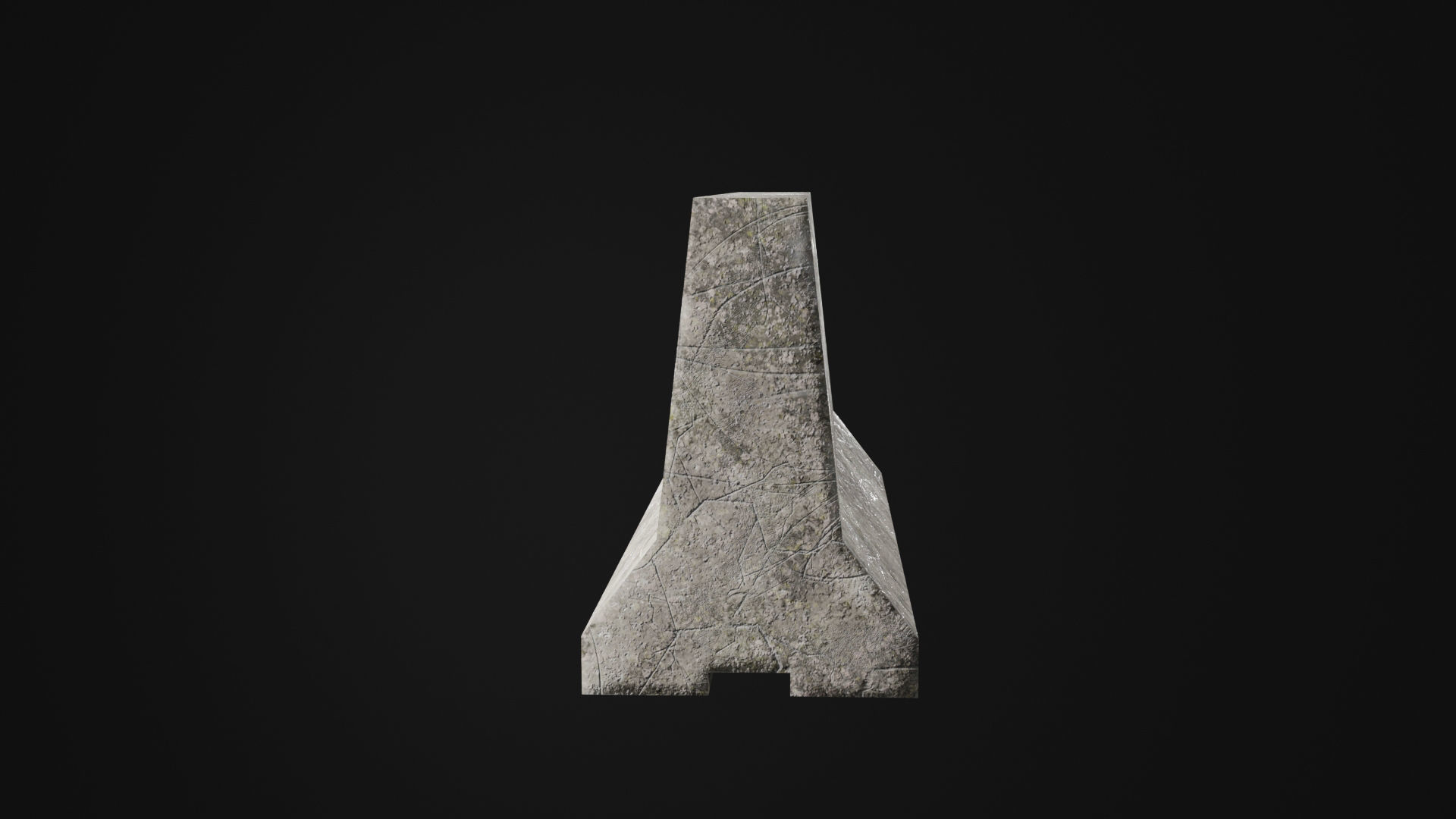 3D model Collection of Low - Poly Concrete Barrier By Nikdox VR / AR ...