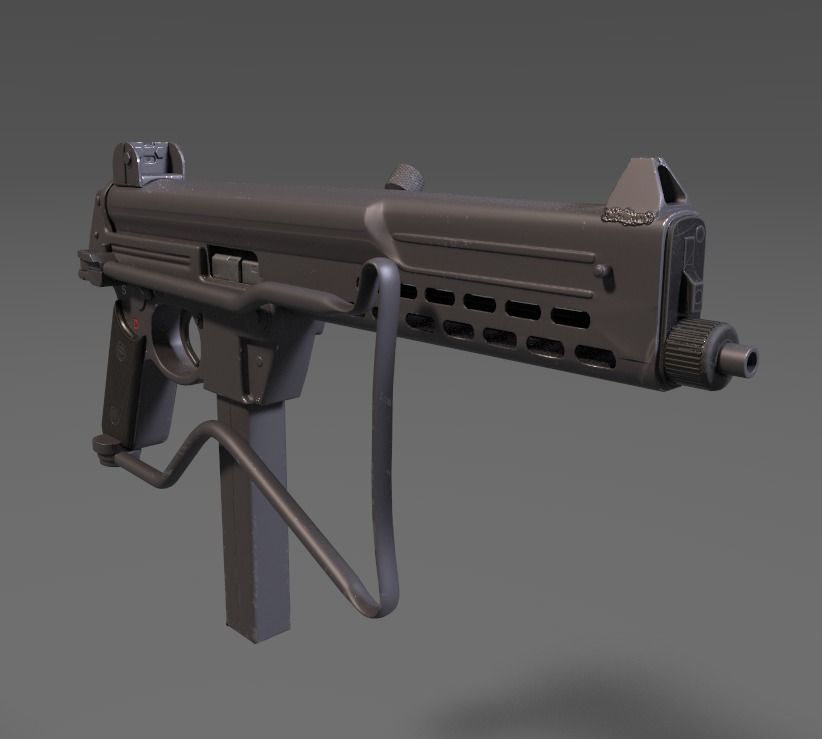 MPL Submachine gun 3D model | CGTrader