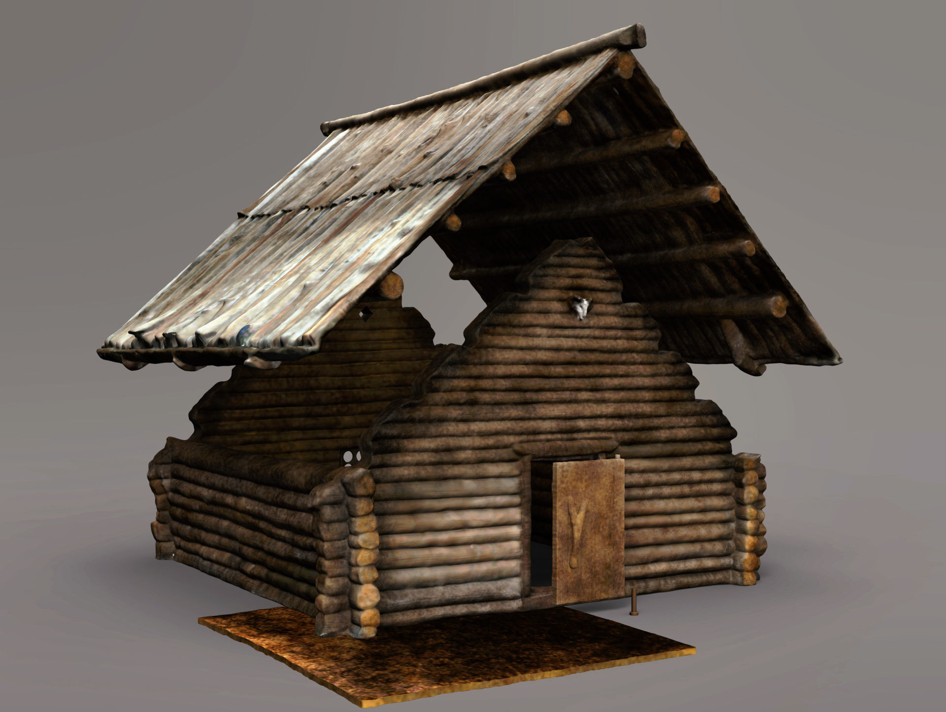 Medieval wooden house 3D model 3D printable | CGTrader