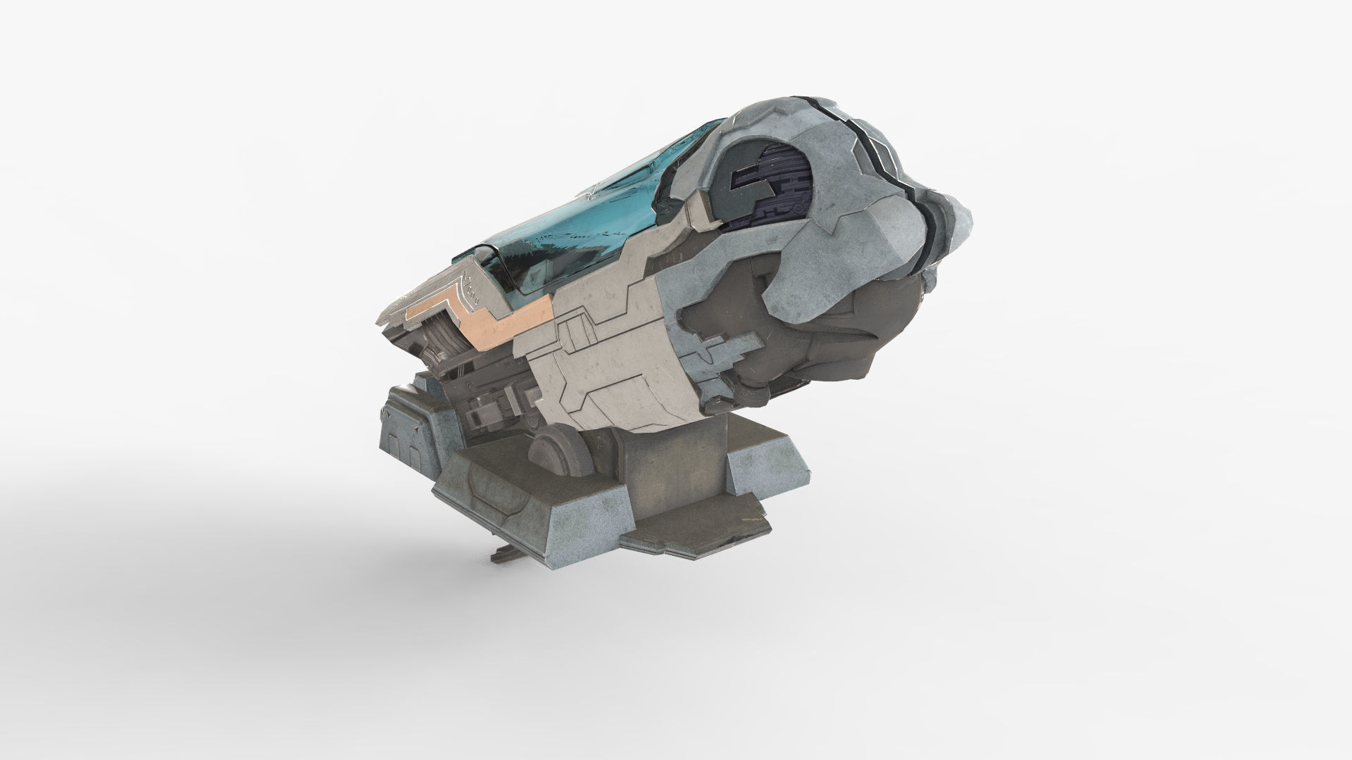 3D model Futuristic Sleep Pod VR / AR / low-poly rigged animated | CGTrader