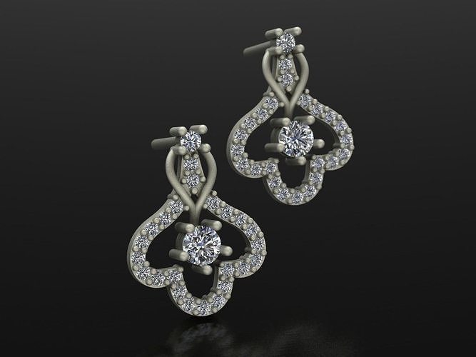 Jewelry Earing 3D model 3D printable | CGTrader