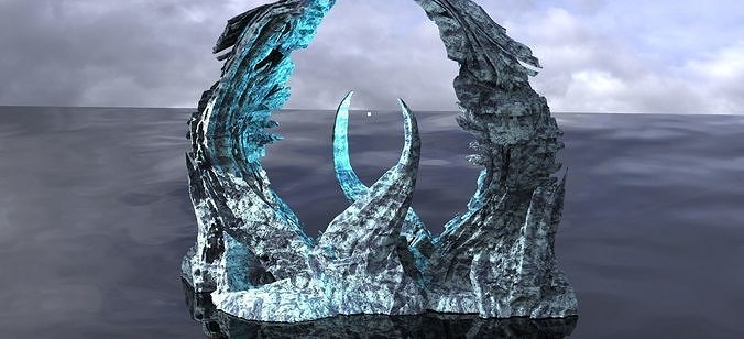 Ice Rock Fantasy Ancient Rock 2 3D model | CGTrader