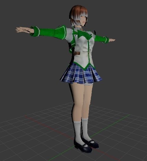 Beautiful Anime Girl 3D model | CGTrader