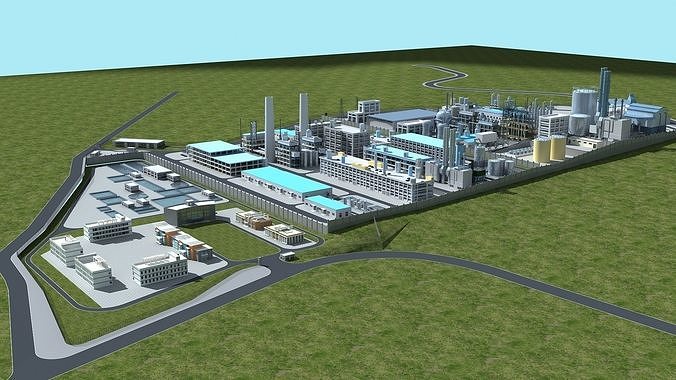 Factory 5 3D model | CGTrader