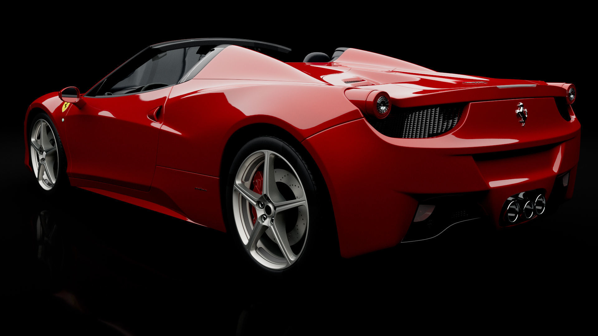 Ferrari spider realistic model and render 3D model | CGTrader