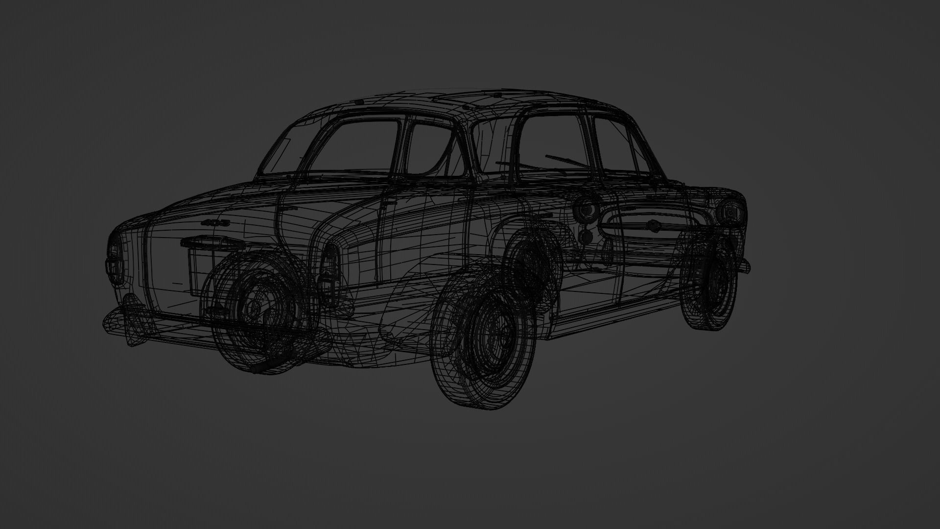 Peugeot 403 Berline 3D model | CGTrader