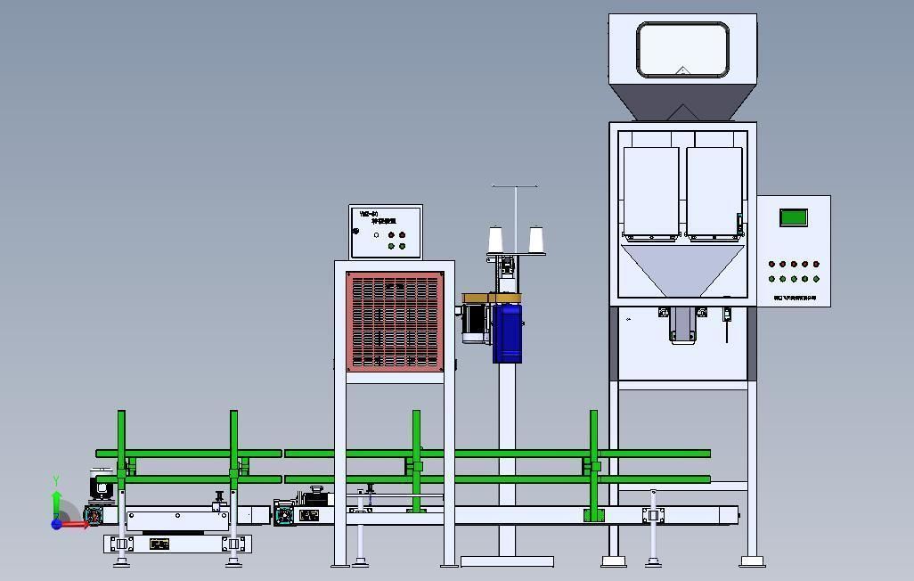 Automatic Quantitative Packaging Scale Machine 3D model 3D model | CGTrader