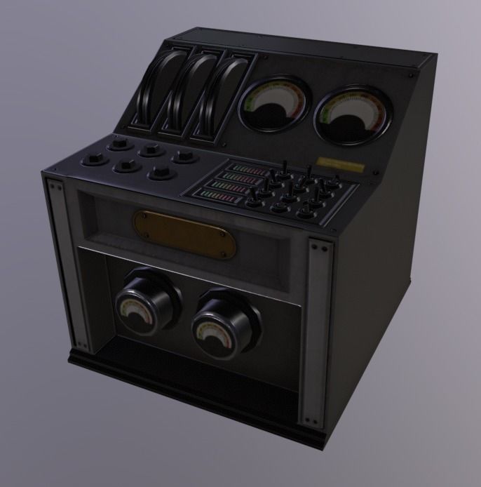 3D model Computer Panel VR / AR / low-poly | CGTrader