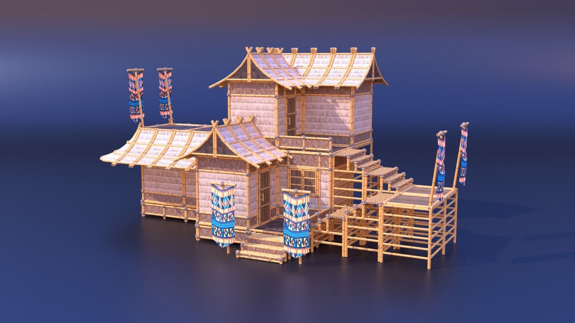 3D model Tribe Modular Asset Pack VR / AR / low-poly | CGTrader