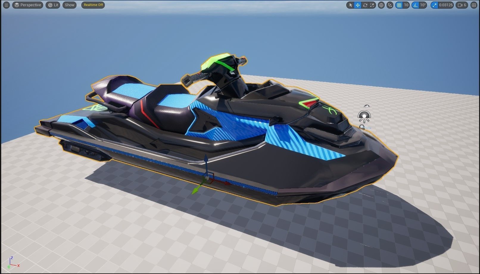 3D model Jetski 03 VR / AR / low-poly | CGTrader