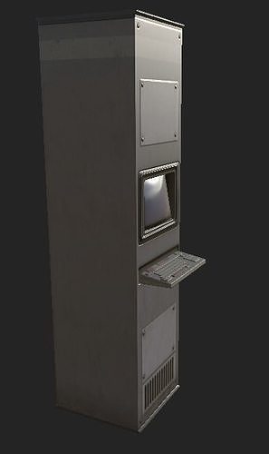 3D model Computer Terminal VR / AR / low-poly | CGTrader