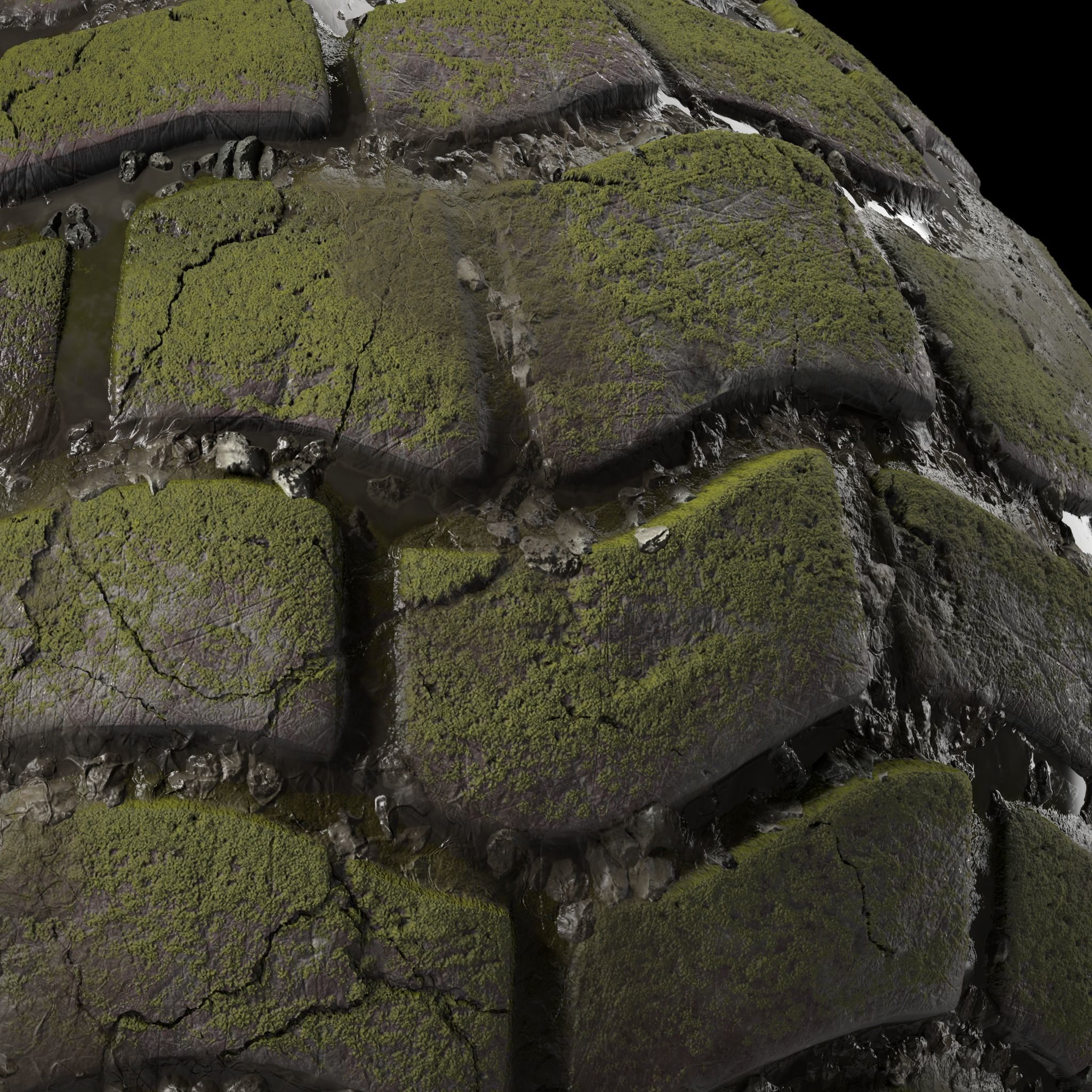 Texture Pavement Materials 37- Paving By Snow and Mud Seamless VR / AR ...