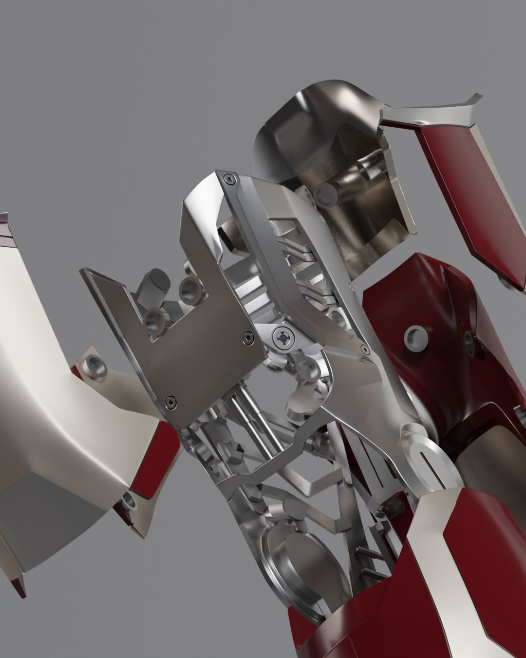 Iron Man Mk 42 Mk 43 Motorized 3D Printable Arm Gauntlet 3D model 3D ...