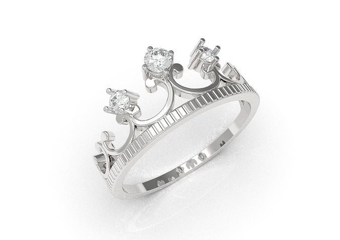22 Ring Crown 3D model 3D printable | CGTrader