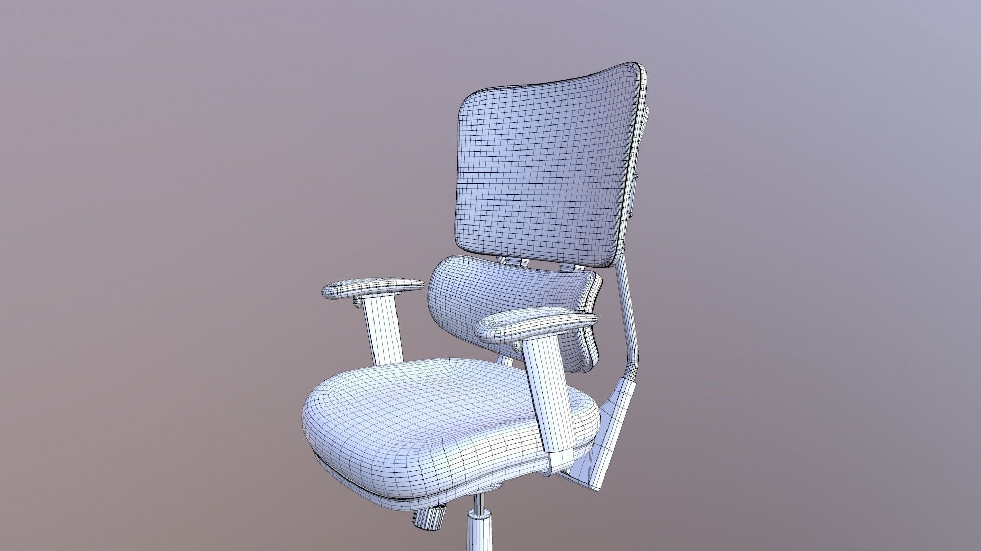 Manager Office Chair with Lumbar 3D model | CGTrader